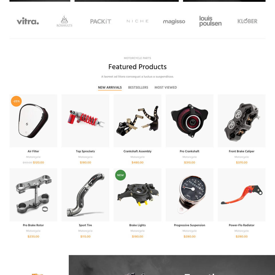 Motorcycle Shop Website Design with Free VPS Web Hosting and ...