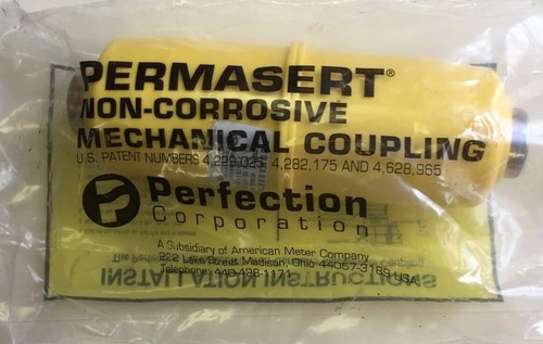 Perfection Permasert 1" CTS, 1 1/8" O.D, Gas Coupling PE2406 CEC, 50098 ...