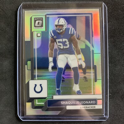 2022 Donruss Optic SHAQUILLE LEONARD Indianapolis Colts No. 85 Silver ...