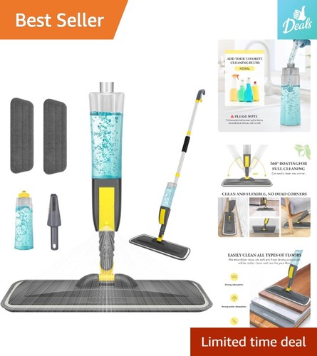 Advanced Multipurpose Spray Mop - Reusable Microfiber - Refillable ...
