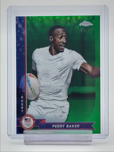 PERRY BAKER 2024 TOPPS CHROME RUGBY US OLYMPIC TEAM GREEN /99 Q3704 | eBay