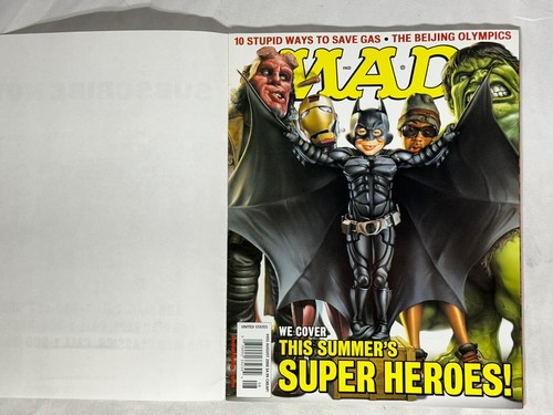 MAD Magazine 492 Aug 2008 Summers Super Heroes: Batman Hellboy Iron Man ...