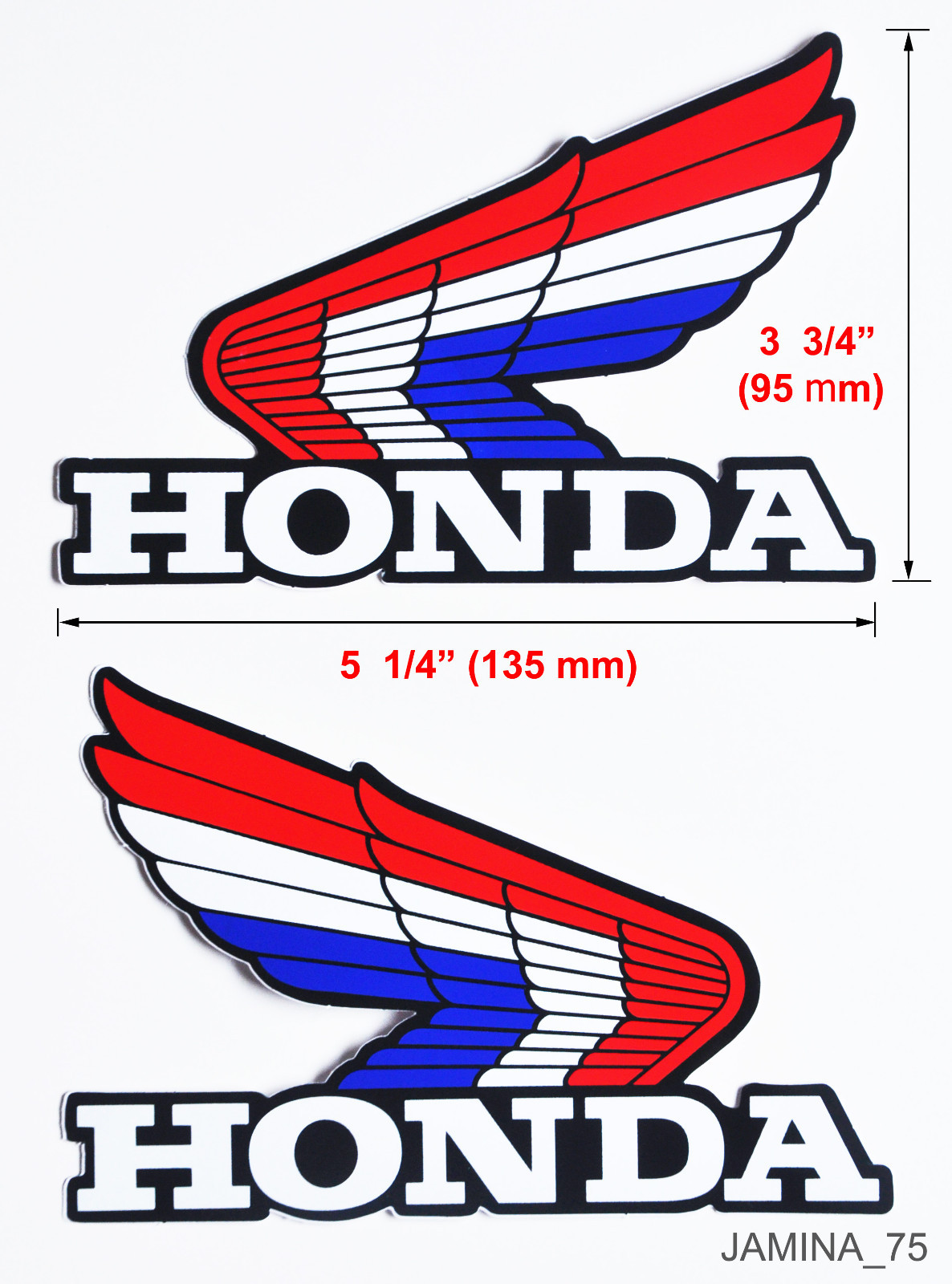 Honda MT125 MT175 MT250 MR50 MR175 MR250 Feul Gas Tank Decal Sticker ...