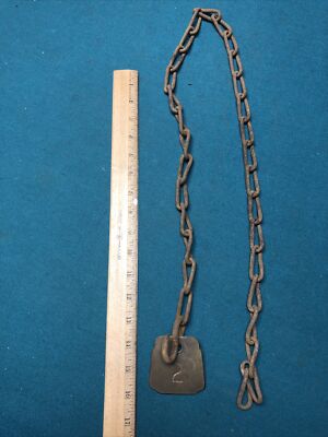 Vintage Brass no. 2 Cow TAG and CHAIN Dairy Farm Hasco Newport KY | eBay
