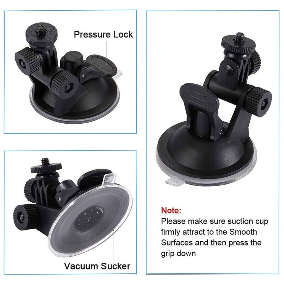Windshield Suction Cup Car Mount Action Camera Bracket For GoPro Hero ...