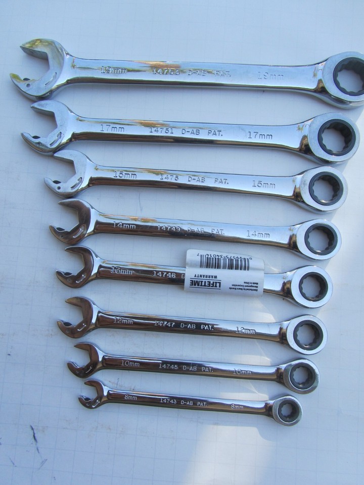 Vintage Craftsman 8Pc. Metric 12Point Ratcheting/Dual/Combo Wrench Set | eBay