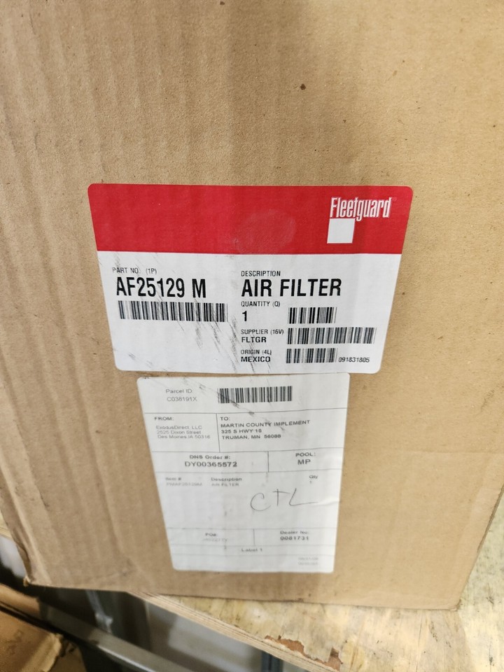 Fleetguard AF25129M Air Filter Cat, Komatsu, John Deere 6I2503 | eBay