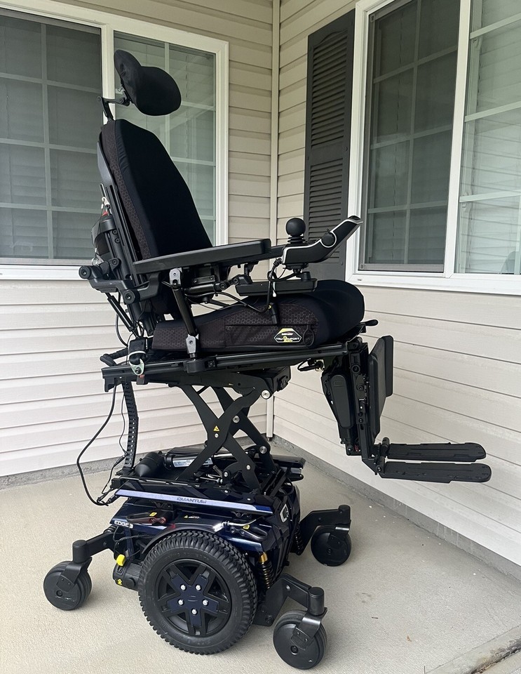 QUANTUM EDGE 3 ILEVEL WHEELCHAIR POWER TILT,RECLINE,LEGS AND 12" LIFT ...