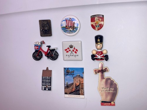 Lot of 9 DANMARK DENMARK Refrigerator Magnets Travel Souvenirs RARE | eBay