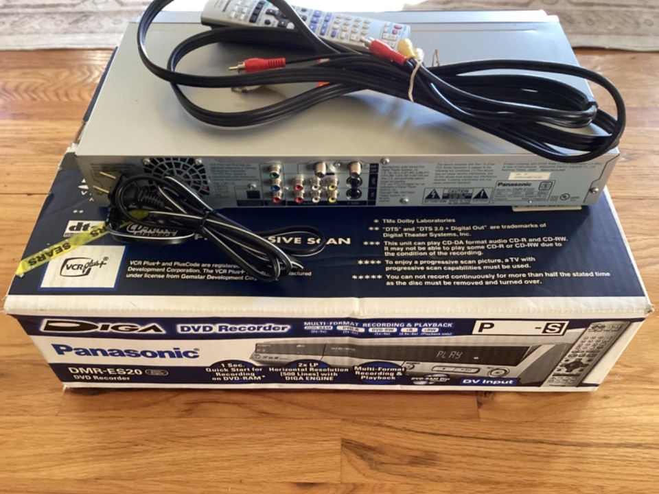 Panasonic DMR-ES20 DVD Recorder DVR w/ Remote / IOB / Tested | eBay