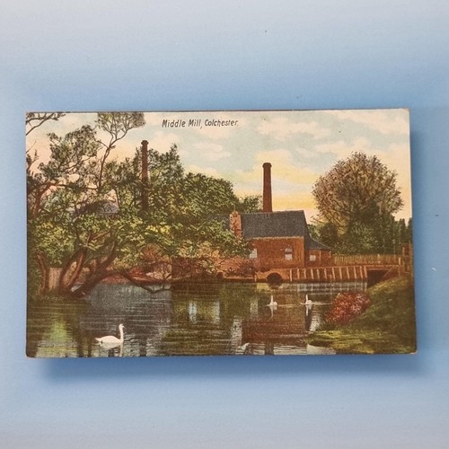 Colchester Postcard C1910 Essex Middle Mill Pond Industrial Chimneys | eBay
