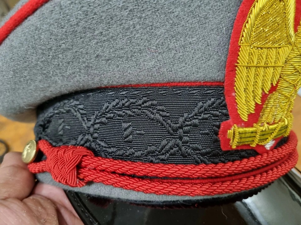 WW2 Italian Fascist General Officer Visor Cap – Duce Military Hat ...