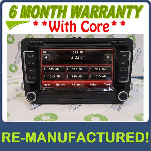 Re-man VW Volkswagen Navigation GPS Touch screen radio CD Player RNS ...