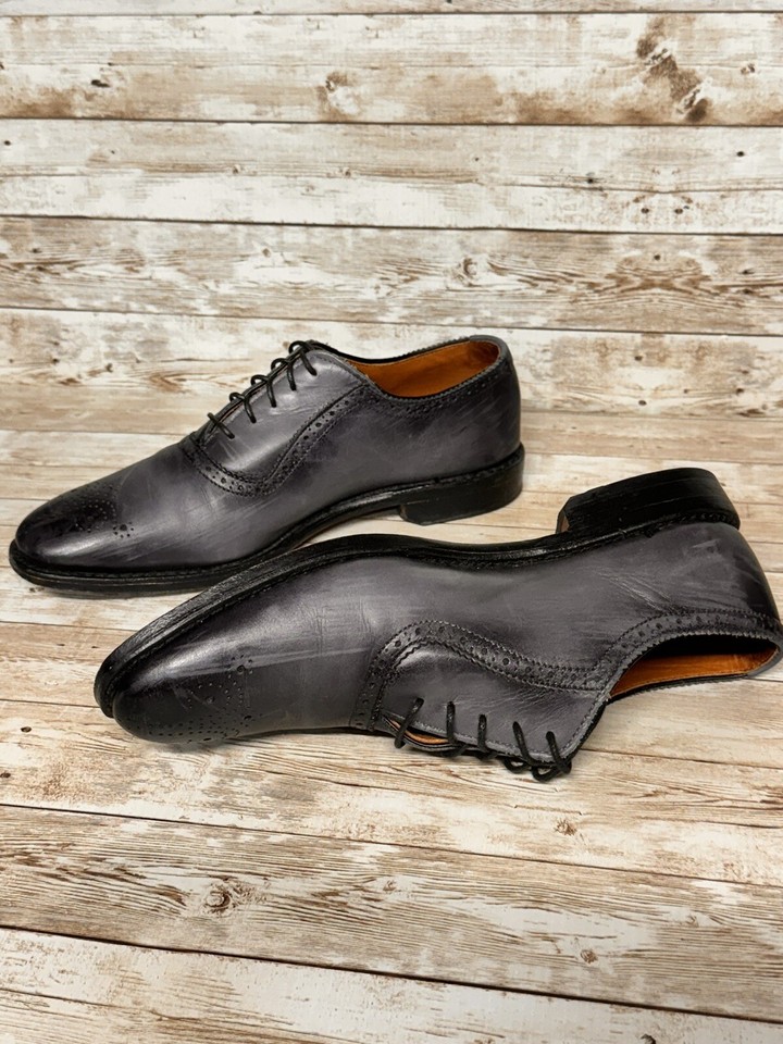 Allen Edmonds Cornwallis Men's Leather Oxfords 7.5 D Black/Gray ...