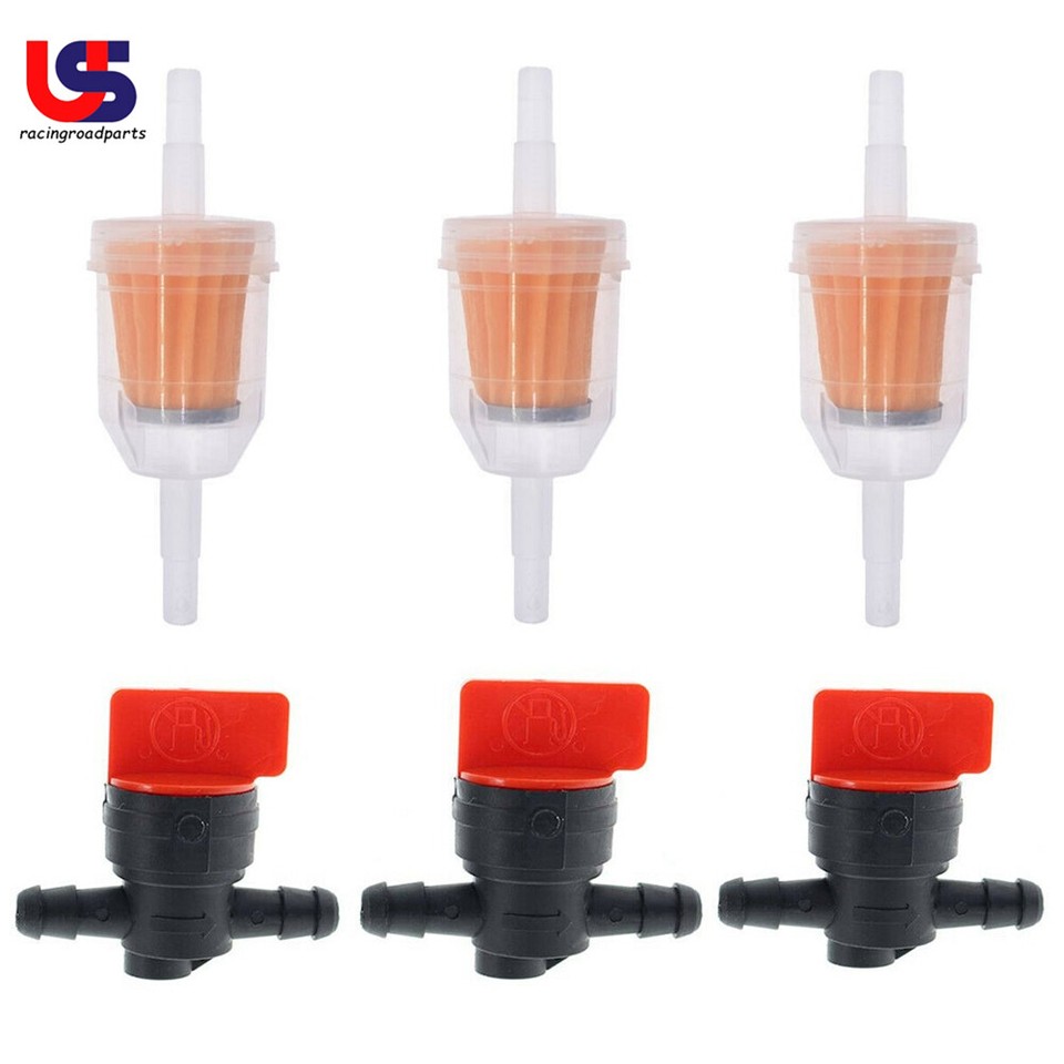 1/4" Fuel Filter Shut Cut Off Valve For 494768 697947 698183 Mower ...
