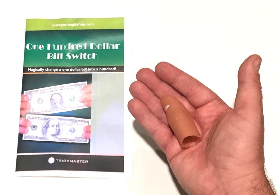 ONE HUNDRED DOLLAR BILL SWITCH $1 to $100. Money Reality Thumb Tip ...