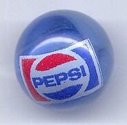 A Pepsi Cola Square Blue Glass Advertising Marble | eBay