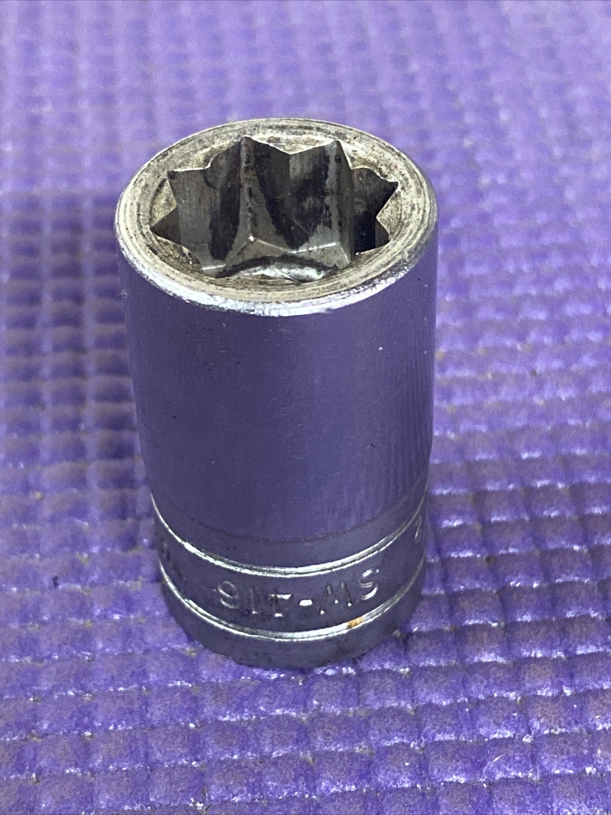 Snap-on SW416 1/2" SAE 1/2" Dr Chrome 8pt Double Square Socket USA ...