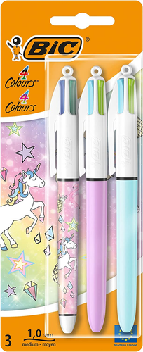 4 Colours Fun and Decors Ball Pens Medium Point (1.0 Mm) - Fashion Ink ...