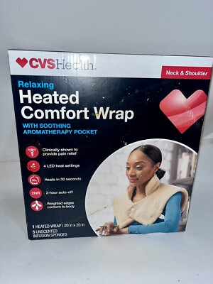 CVS Health Relaxing Heated Comfort Wrap Aromatherapy Pocket for Neck ...