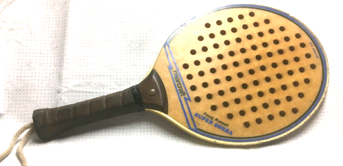 Vintage Marcraft- Doug Russel Super Sorba Paddle Ball Racket-Tan | eBay