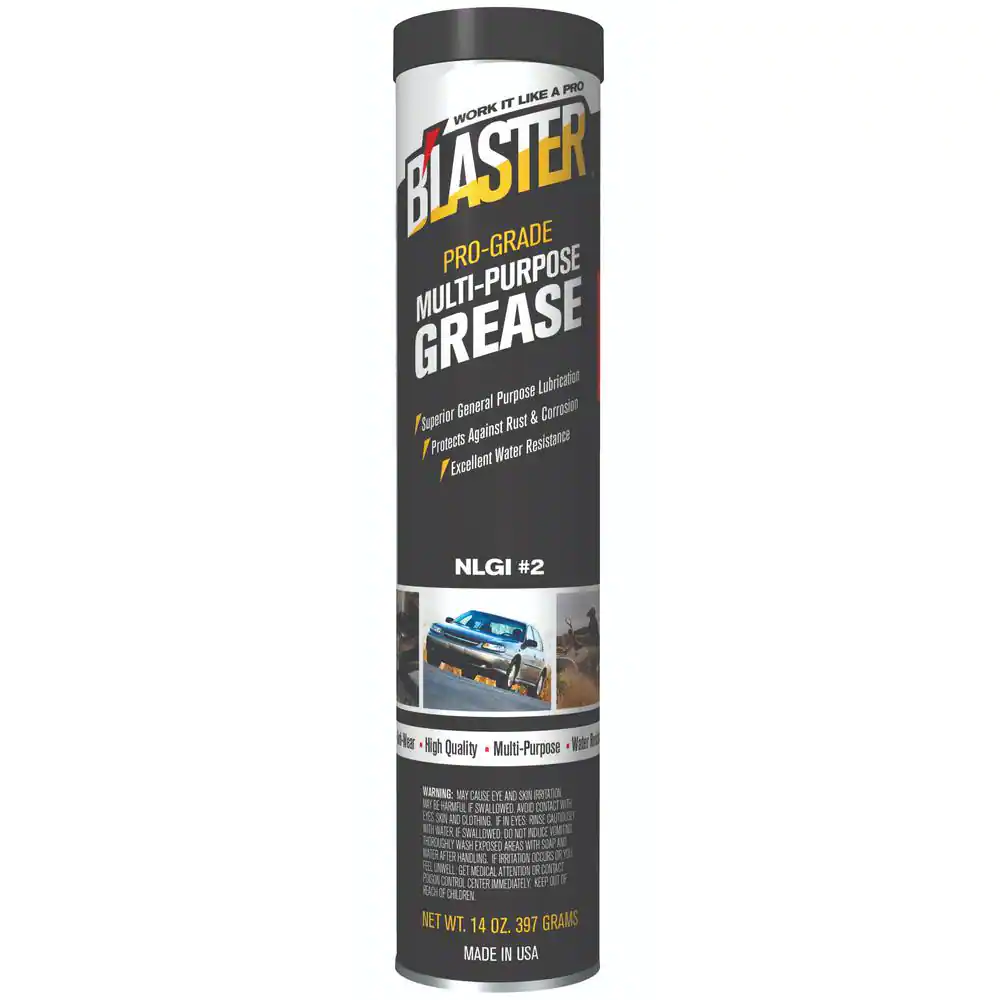 Blaster Multi-Purpose Grease Cartridge Pro-Grade 14 Oz. Lubricant Axle ...