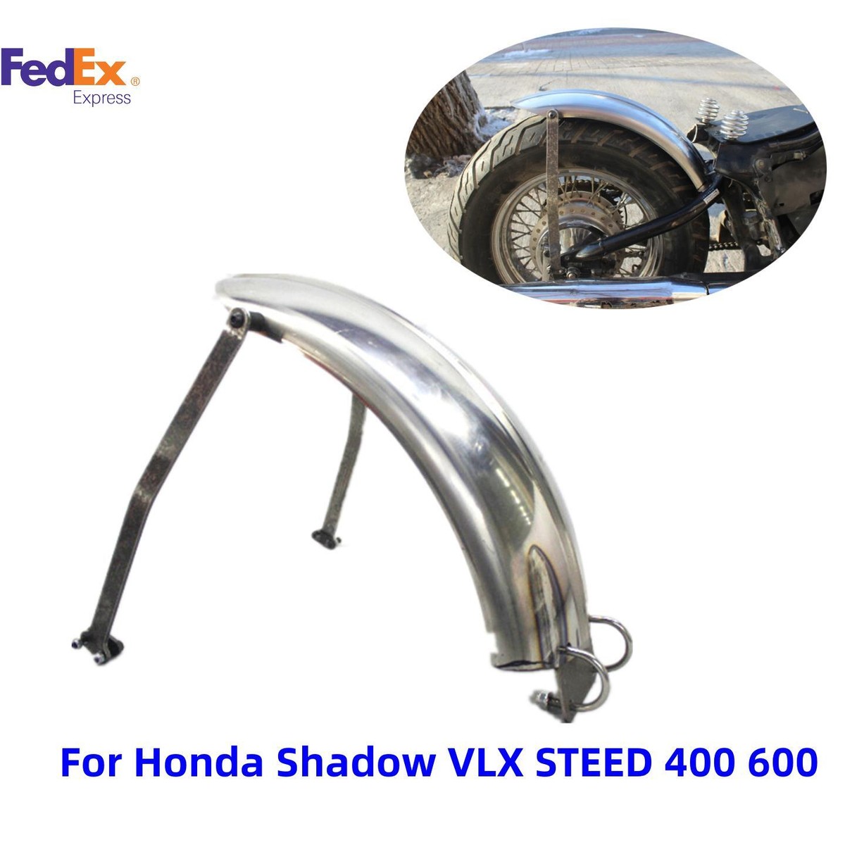 Custom Honda Shadow Fenders GARAGE T＆F : Flat Fender Kit [ST400FD01]
