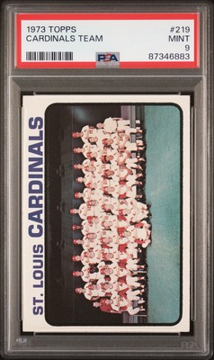 1973 TOPPS #219 CARDINALS TEAM PSA 9 | eBay