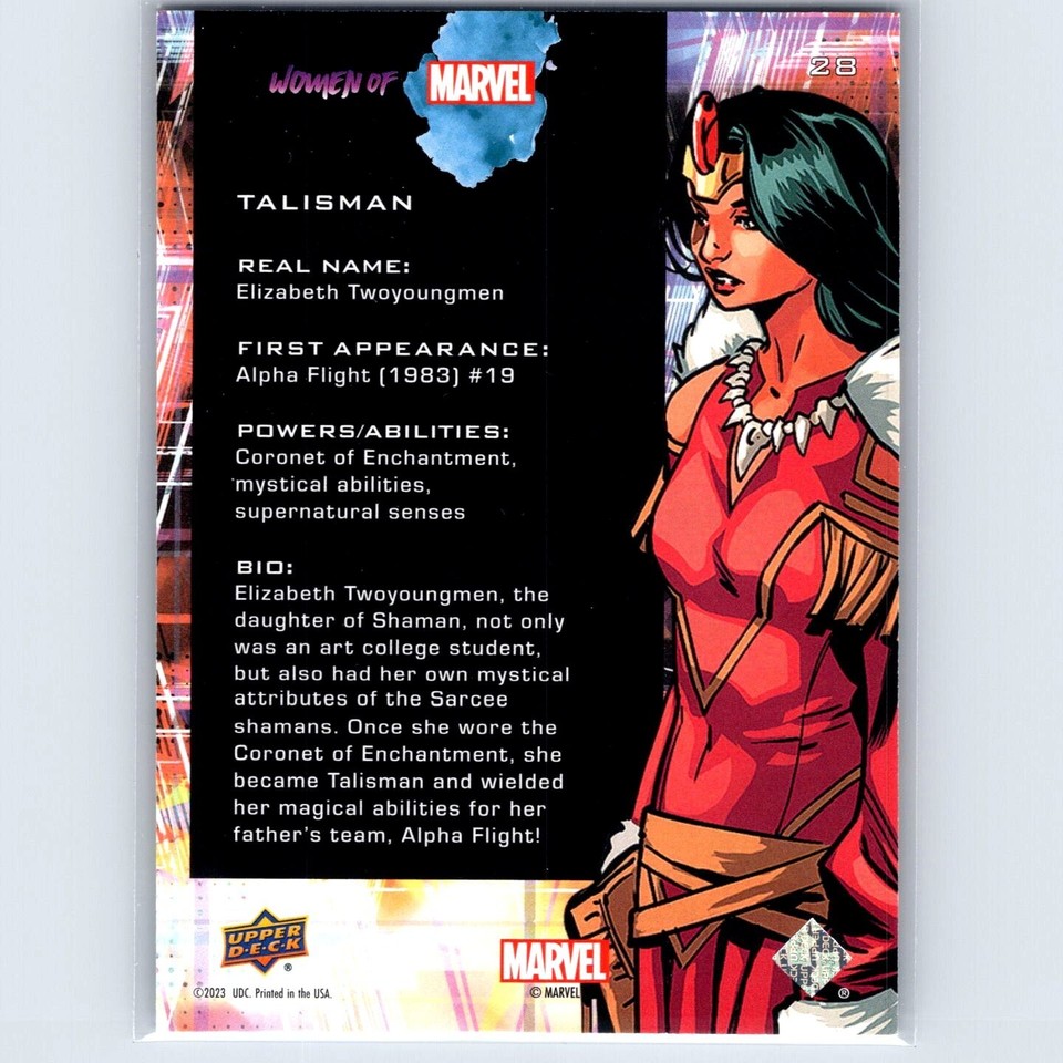 2024 Upper Deck Women of Marvel Talisman #28 Green #'d #/99 | eBay