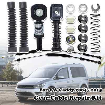 Gear Selector Shift Linkage Shaft Cable Catch Gaiter Bushing Kit For VW ...