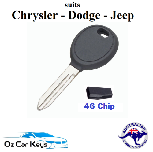 Transponder Car Key suits Chrysler Dodge Jeep Wrangler Patriot Cherokee ...