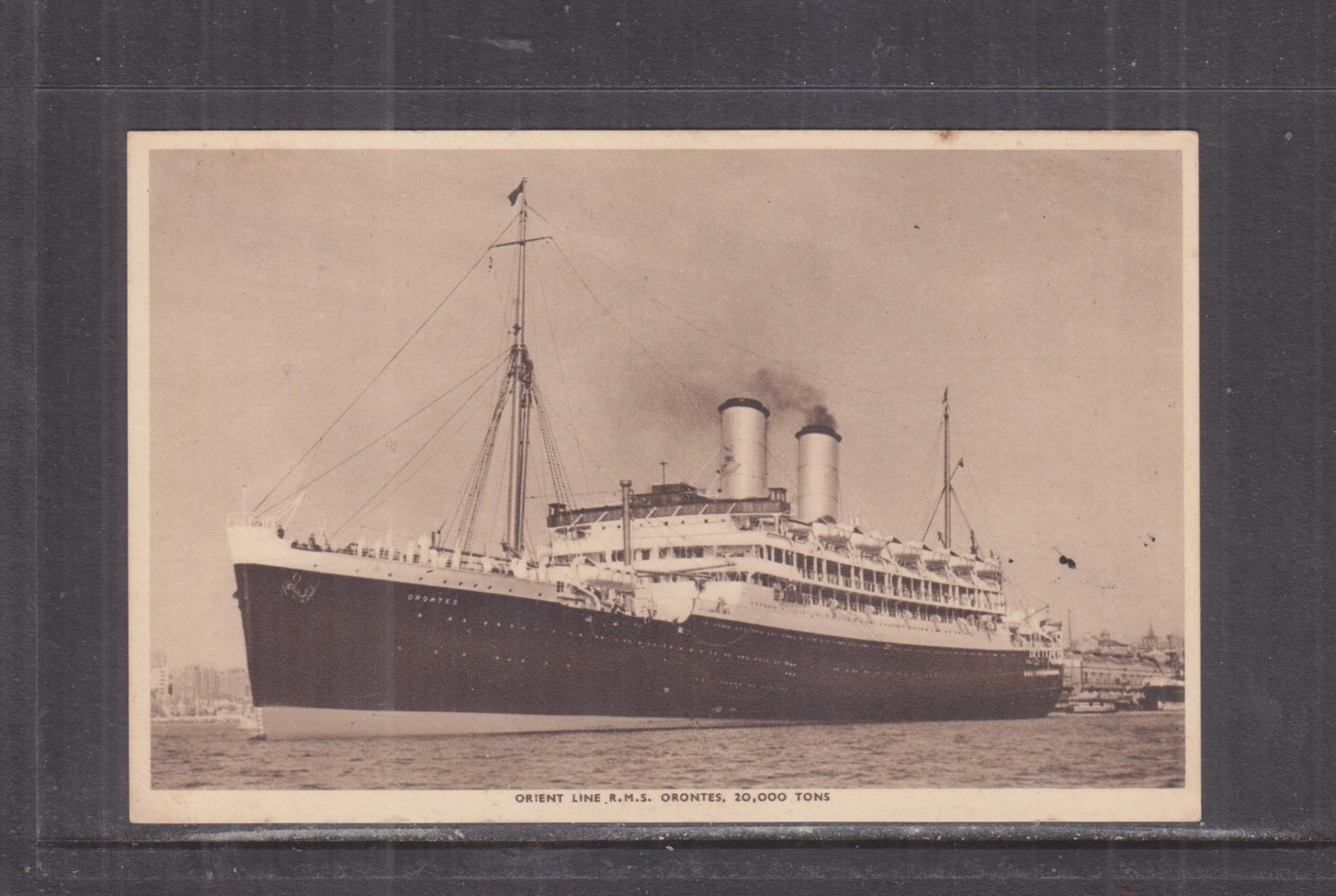 GREAT BRITAIN, ORIENT LINE, " RMS ORONTES ", c1935 ppc., unused. | eBay