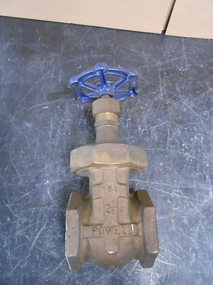 POWELL FIG. 2712 2.5" NPT CLASS 150 BRONZE NON-RISING STEM GATE VALVE ...