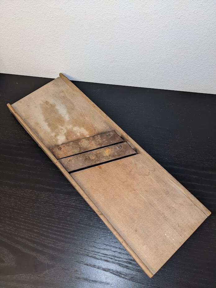Antique Vintage Wooden Cabbage Kraut Slaw Cutter Slicer Shredder ...