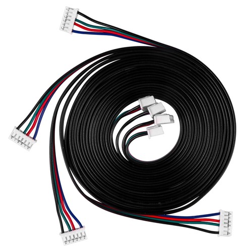 UEETEK 4 Pcs 1M Stepper Motor Cables Lead Wire .54 4 Pin to 6 Pin 3D ...
