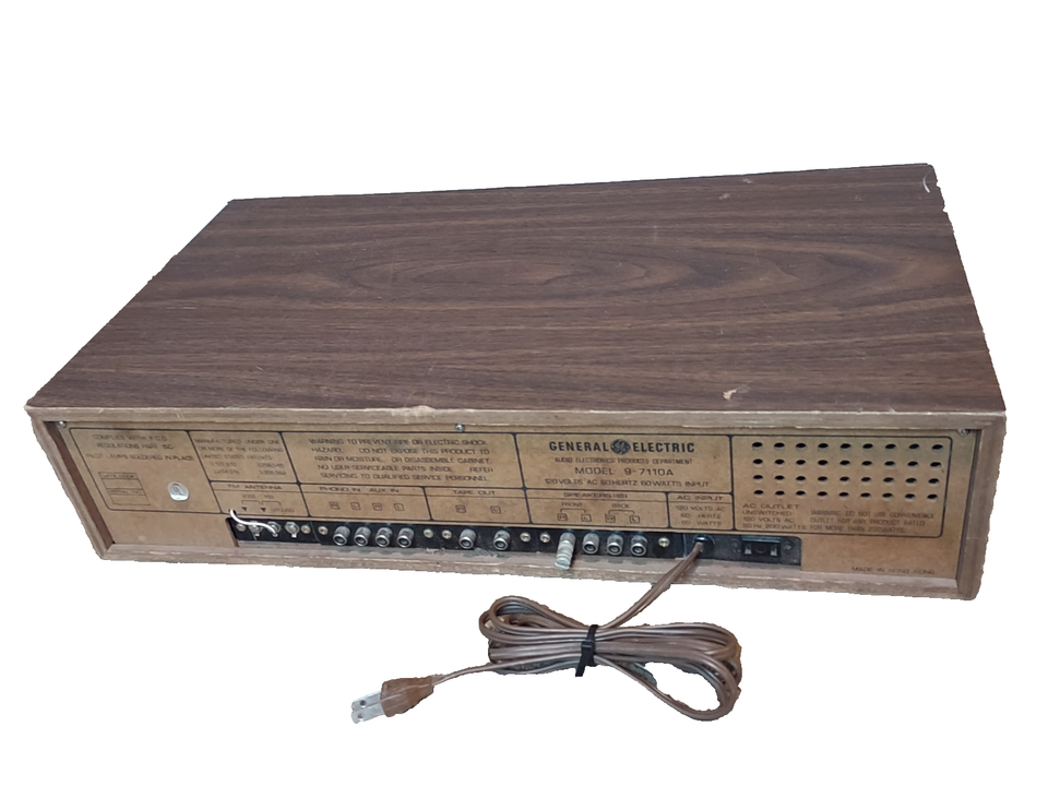 8 Track Player Stereo AM/FM General Electric GE Music System 9-7201A ...