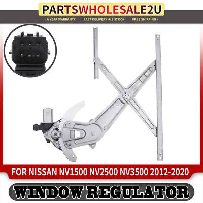 Front Left Power Window Regulator w/6-Pin Motor for Nissan NV1500 ...