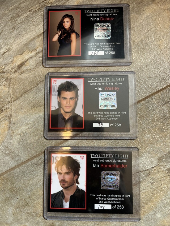 Vampire Diaries 258 West Trading Cards Set Dobrev, Somerhalder, Wesley ...
