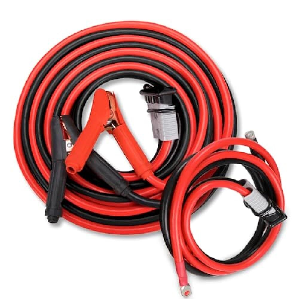 Booster Jumper Cables Heavy Duty 1 Gauge 1500 AMP 30 FT with Quick ...
