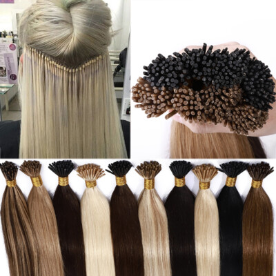 200S Stick I Tip Micro Bead Real Remy Human Hair Extensions Pre Bonded ...