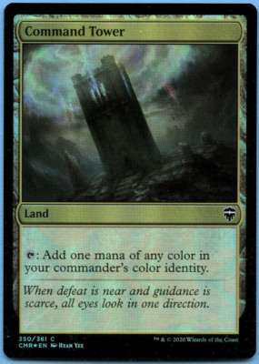 mtg magic command tower FOIL ENGLISH tour de commandement commander ...