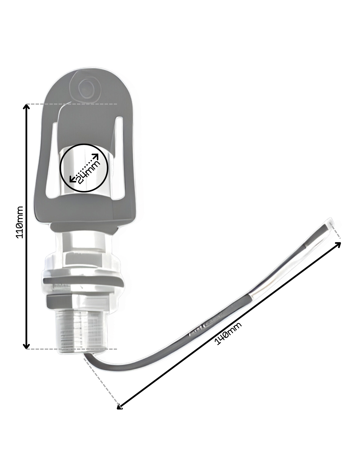 LED Rundumleuchte mit 4 Blitzmuster 12V 24V ECE R65 R10 E9 mit ...