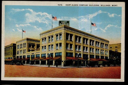 Postcard BILLINGS Montana/MT Hart Albin Company Building 1920's | eBay
