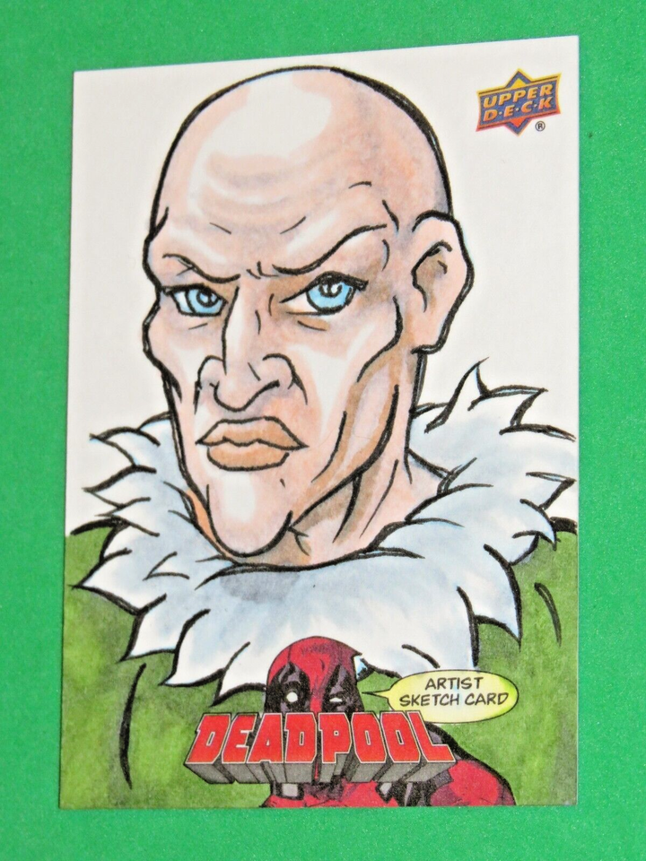 2019 MARVEL DEADPOOL UPPER DECK 1 of 1 SKETCH CARD William Crabb ...