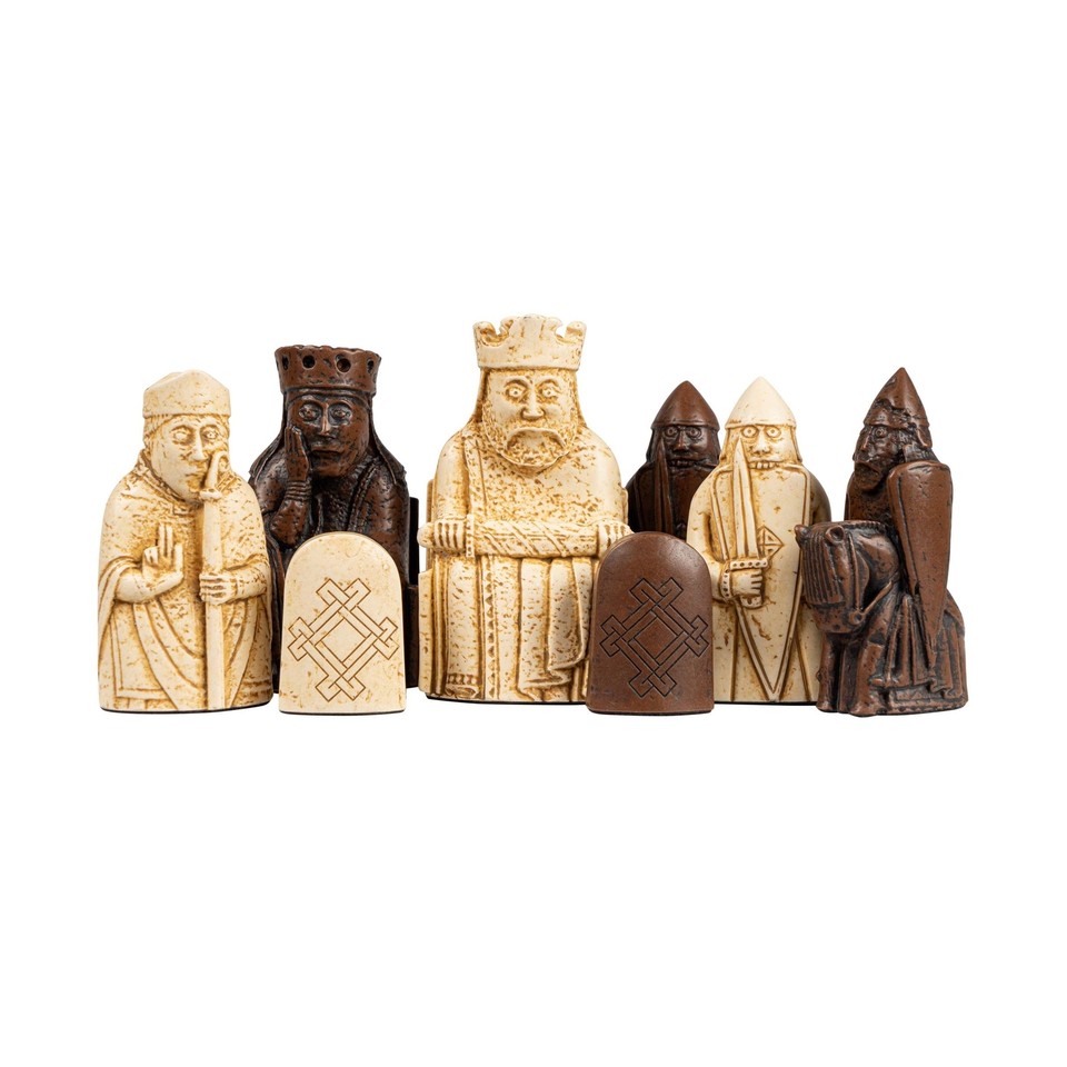 The Isle of Lewis Chessmen - Regency Chess Official Lewis Chess Set - 4 ...