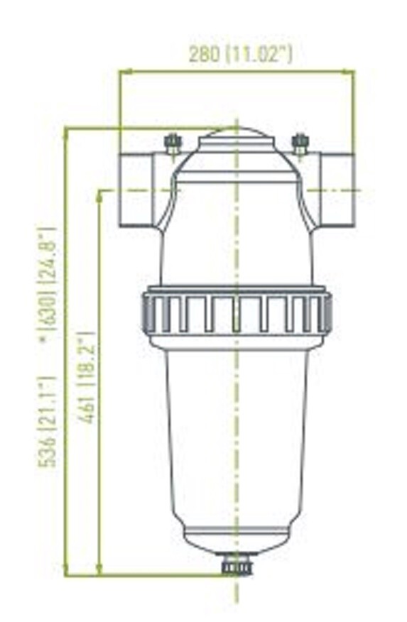 3" Amiad Screen Water Filter 150 Mesh/100 Micron Stainless Steel Screen ...