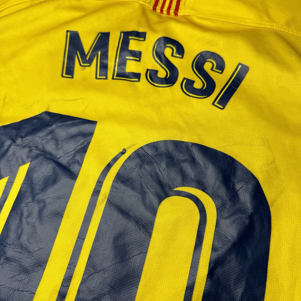 FC BARCELONA MESSI 2019 SOCCER JERSEY NIKE Men’s MEDIUM Rakuten Unicef ...