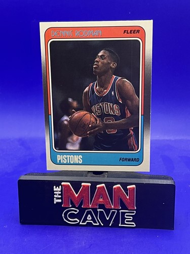 Dennis Rodman 1988-89 Fleer ROOKIE CARD RC #43 Pistons NBA HOFer Worm 👀 ...