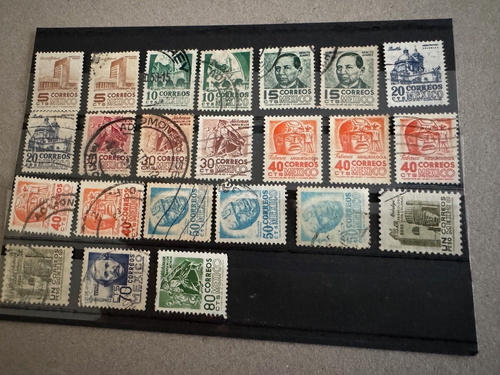 Mexico Group of 58 stamps loose Scott Cat 857/C449 1950-1975 | eBay