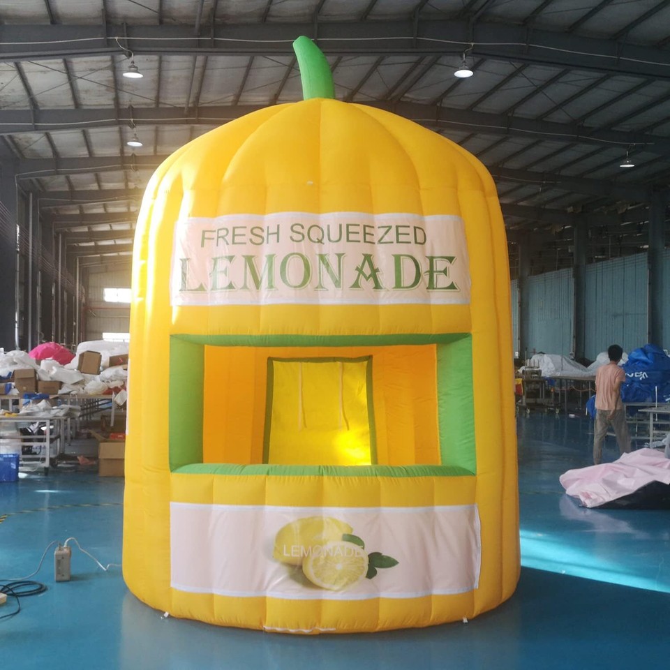 10ft Large Inflatable Lemonade Concession Stand Booth with Hands and ...
